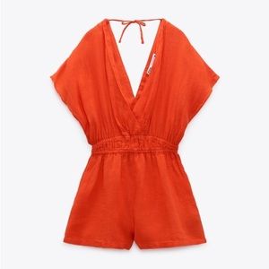 Zara | Pants & Jumpsuits | Zara Short Jumpsuit | Poshmark